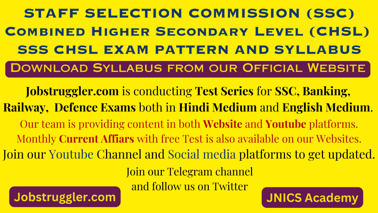SSC CHSL Exam Pattern and Syllabus - Jobstruggler